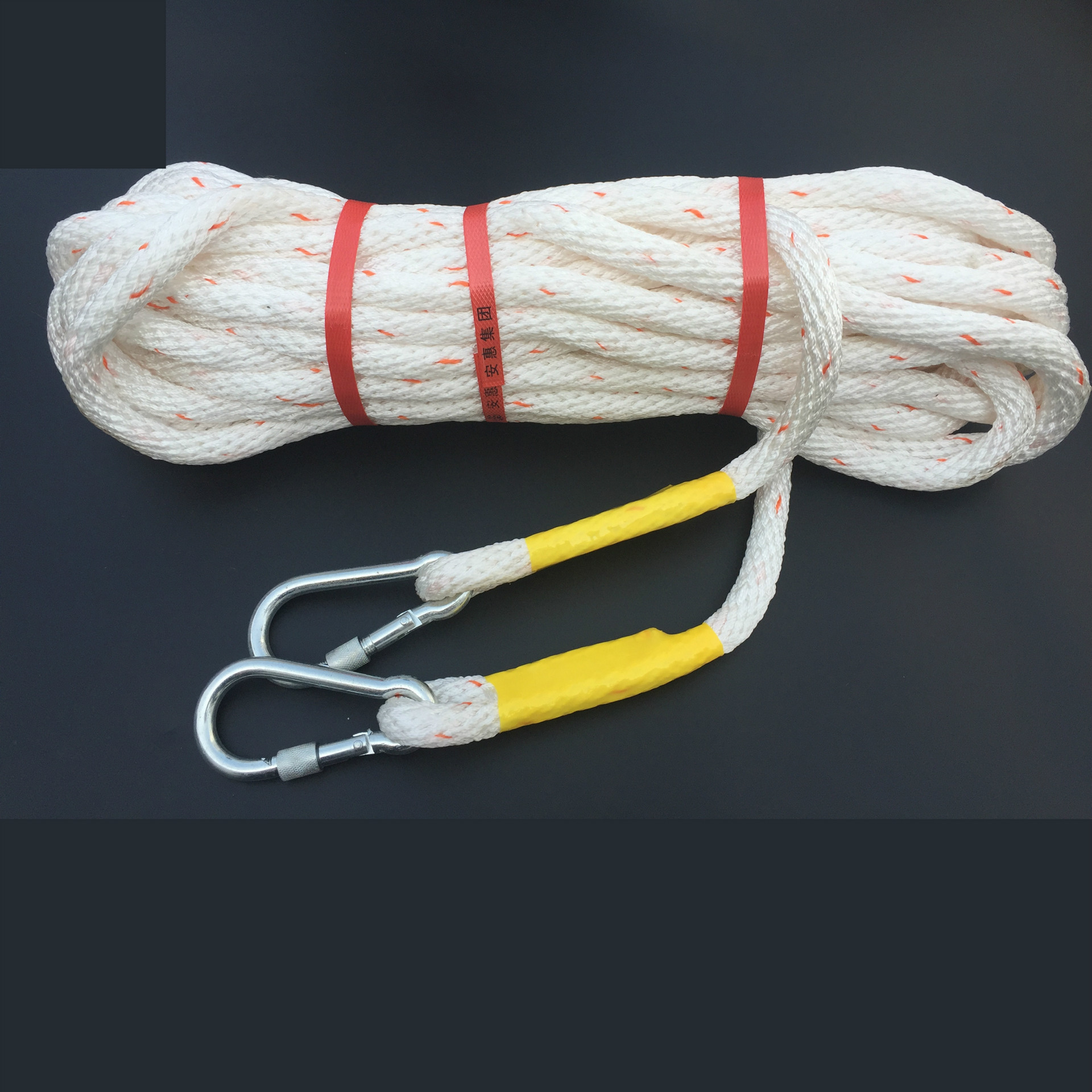 安惠厂家直销安全绳消防救援外墙清洁高空作业全编绳20mm尼龙绳-阿里巴巴