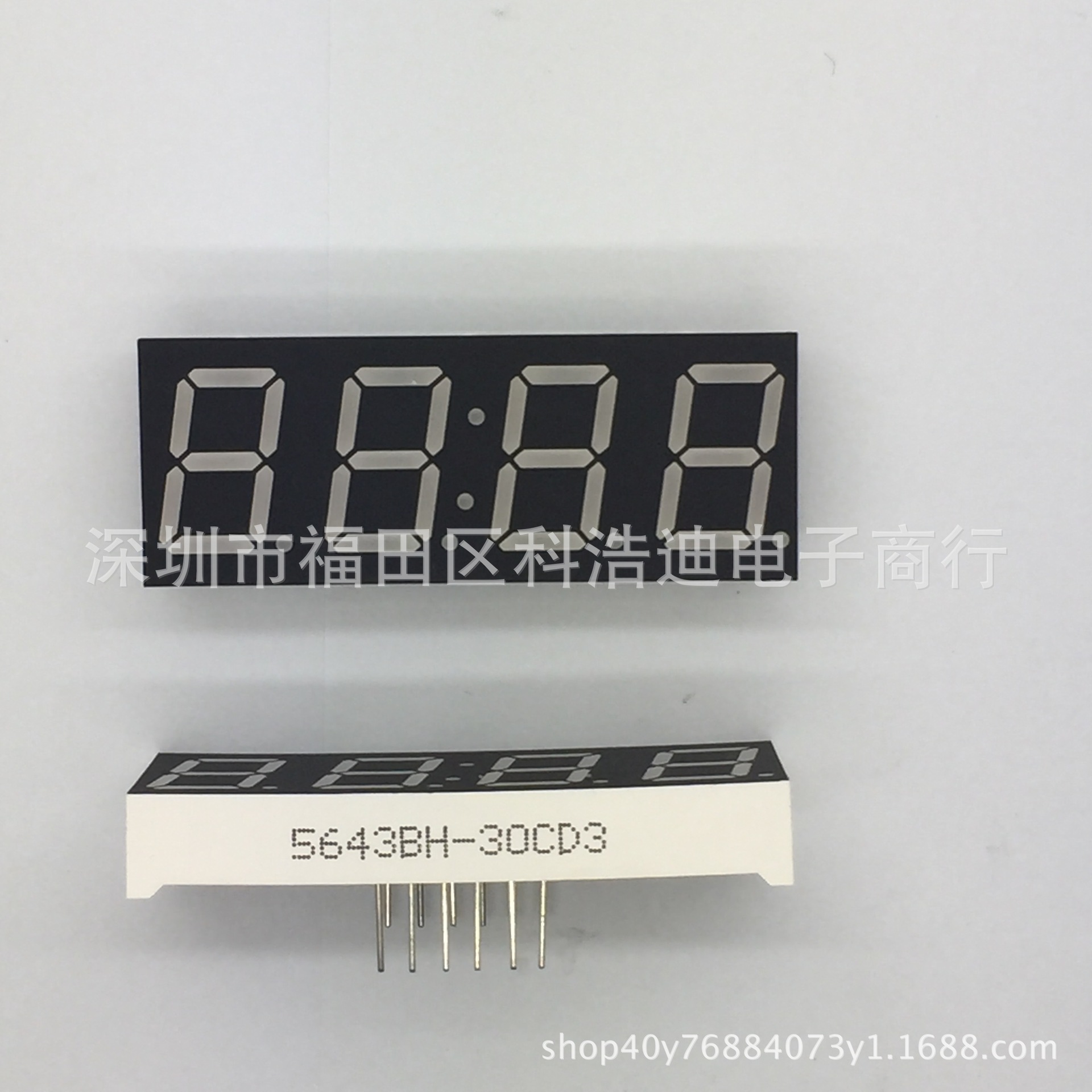 厂家直销 0.56英寸4位 LED时钟数码管 红色 5643AS共阴 5641BS阳-阿里巴巴