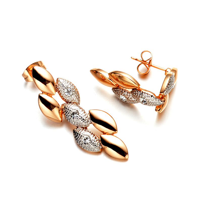 Stylish individual rhinestone earrings NHLJ145727