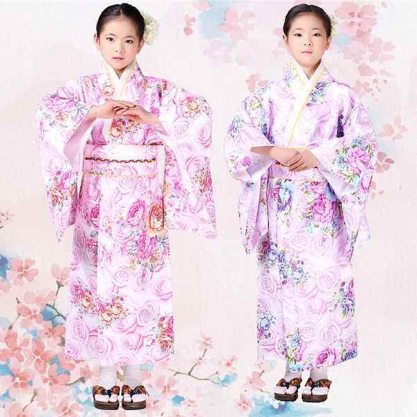 Kids Kimono Clothing girls kimono dresses Japanese samurai children ...