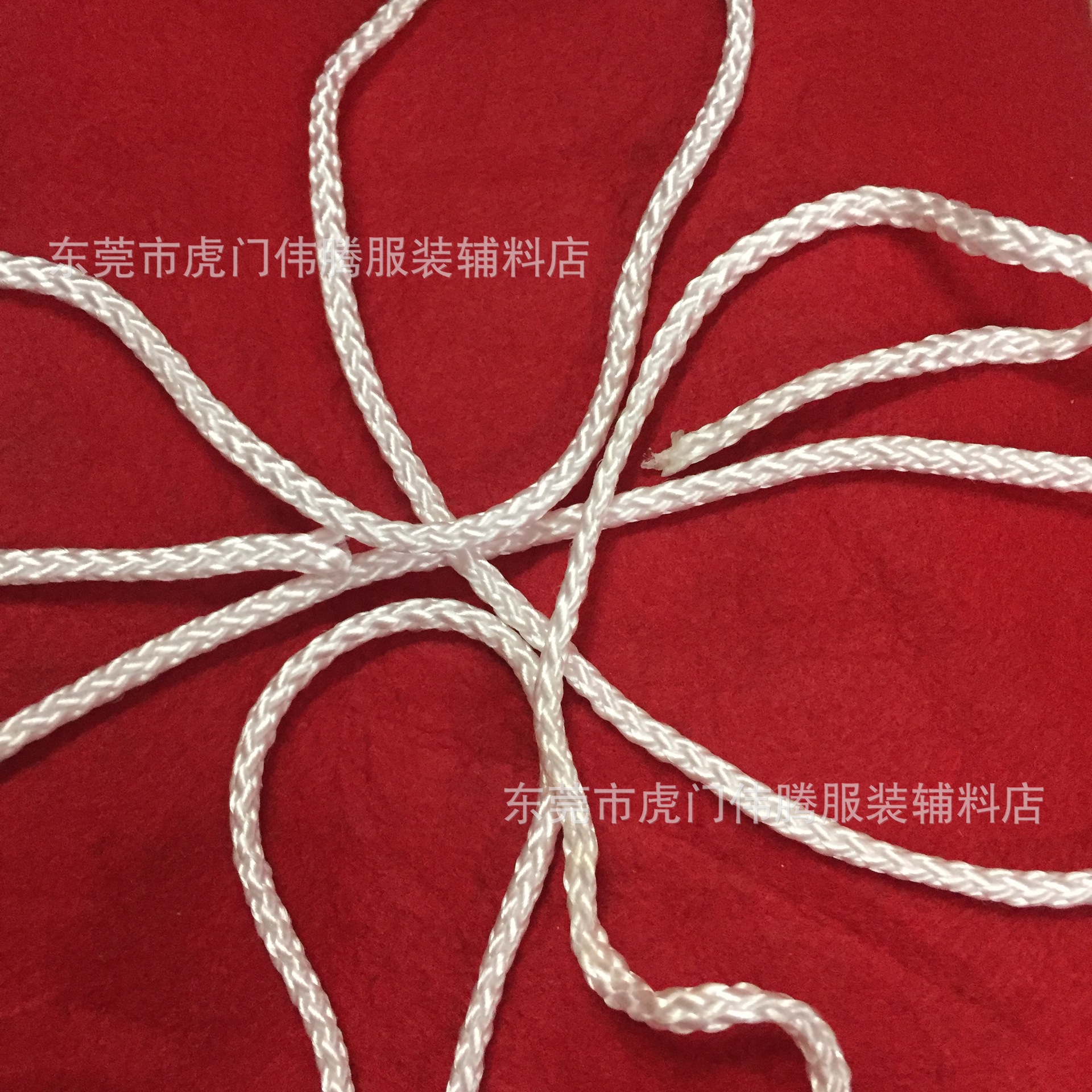 厂家批发 8*8PP绳 彩色PP绳 8股丙纶黑白色PP绳 针通绳 束袋口绳-阿里巴巴