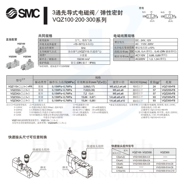 原装日本SMC汇流板VV3QZ12-02C-00F 2位3通电磁阀集装板-阿里巴巴
