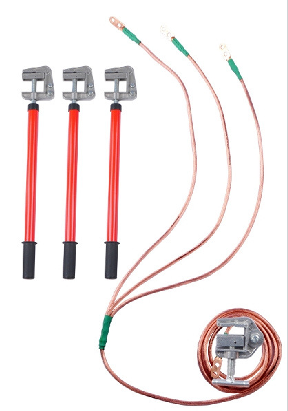 JDX-NL-10KV携带型三相短路接地线6KV平口螺旋式接地棒3*1+5厂家-阿里巴巴
