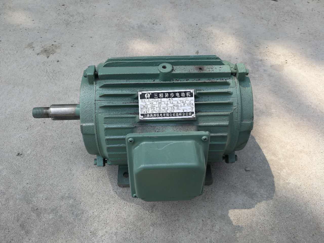 上海洲洲Y100L2-4-3KW-7-4管道式风机三相铜电机 3167号 27KG-阿里巴巴