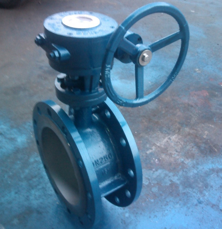 硬密封涡轮蝶阀 D343H-16C 法兰蝶阀 DN80-阿里巴巴