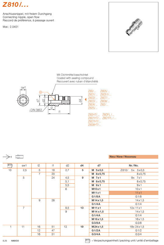 东莞厂家供应HASCO快速接头Z81/9/R1/4模具水嘴 非标定制加长水咀-阿里巴巴