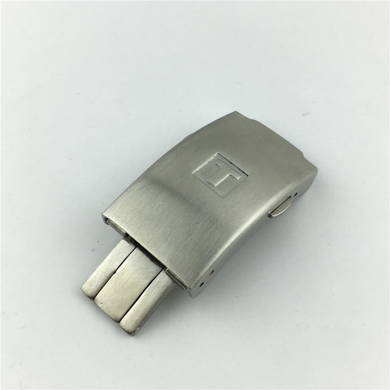 手表配件手表带T17 PRC200 T461 T014专用表扣双按不锈钢带19mm扣-阿里巴巴