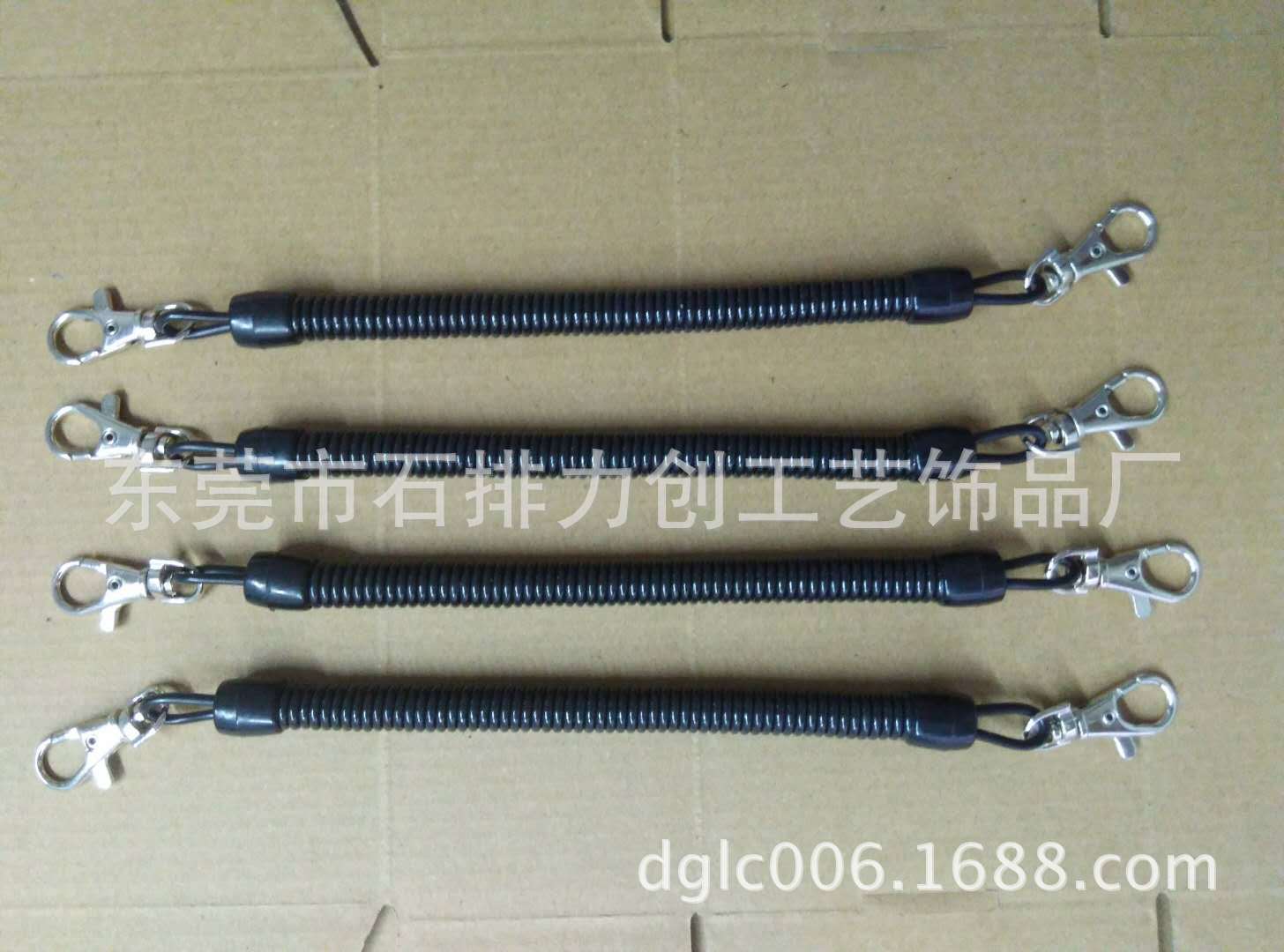 塑胶弹簧绳工具失手绳配件连接绳双头扣弹簧绳防盗渔具弹力绳-阿里巴巴