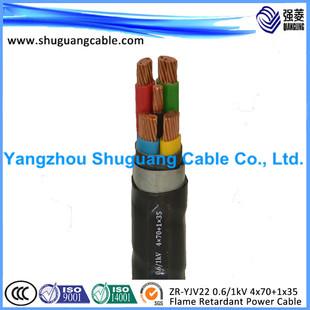 曙光电缆 厂家直销 ZR-YJV22 0.6 1KV 4X70+1X35国际标准-阿里巴巴