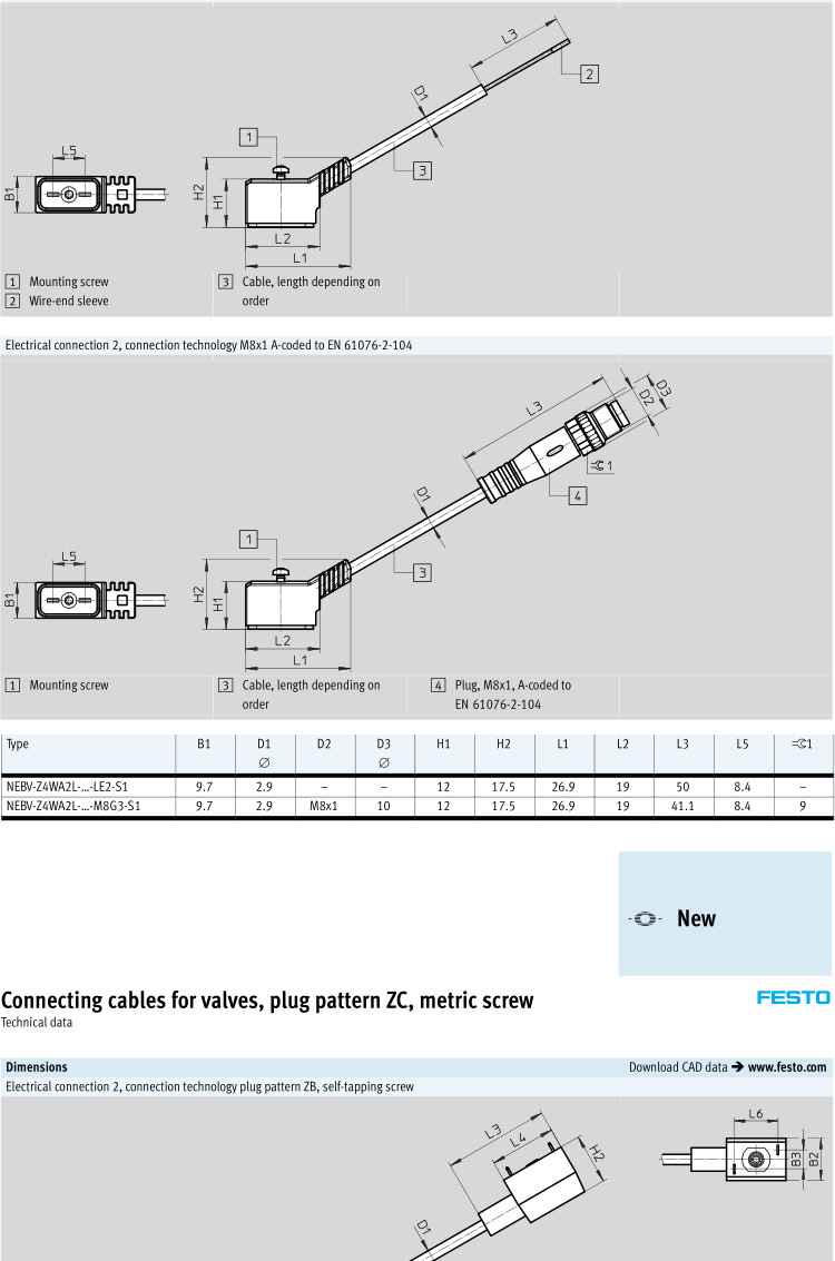 FESTO电磁连接线FESTO 连接电缆 NEBV-Z4WA2L-P-E-2.5-N-LE2-S1-阿里巴巴