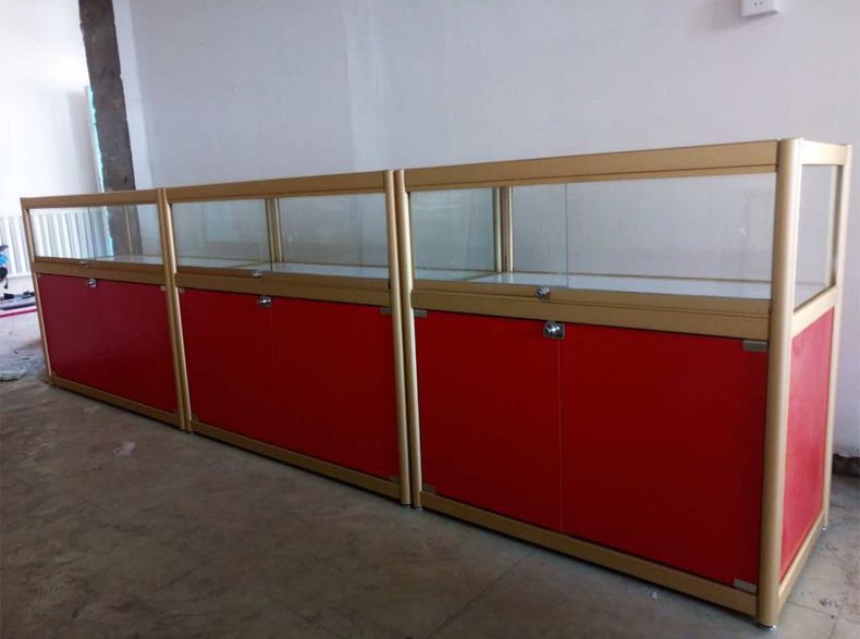 精 品模型玻璃柜台 珠宝手机产品展柜饰品陈列柜 香烟展示柜定 做-阿里巴巴