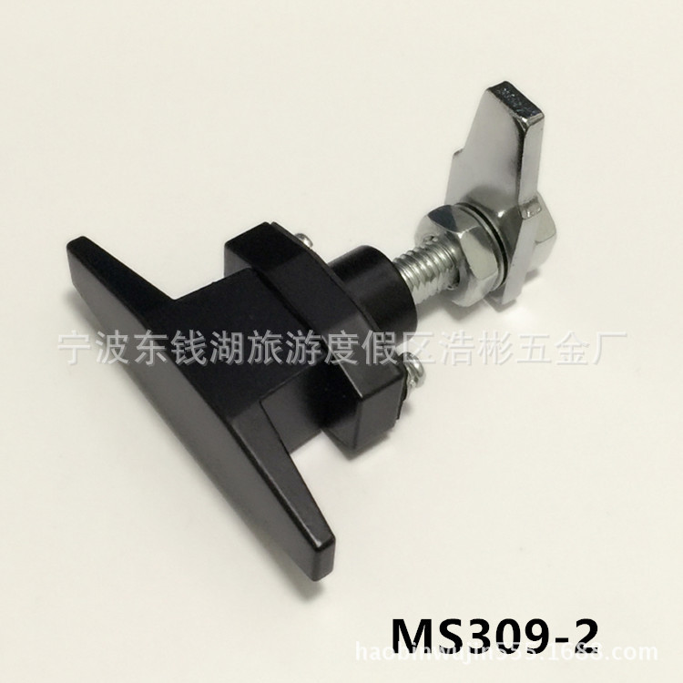 供应T型压缩收紧门锁 把手锁MS309-3-1机柜机箱执手锁-阿里巴巴