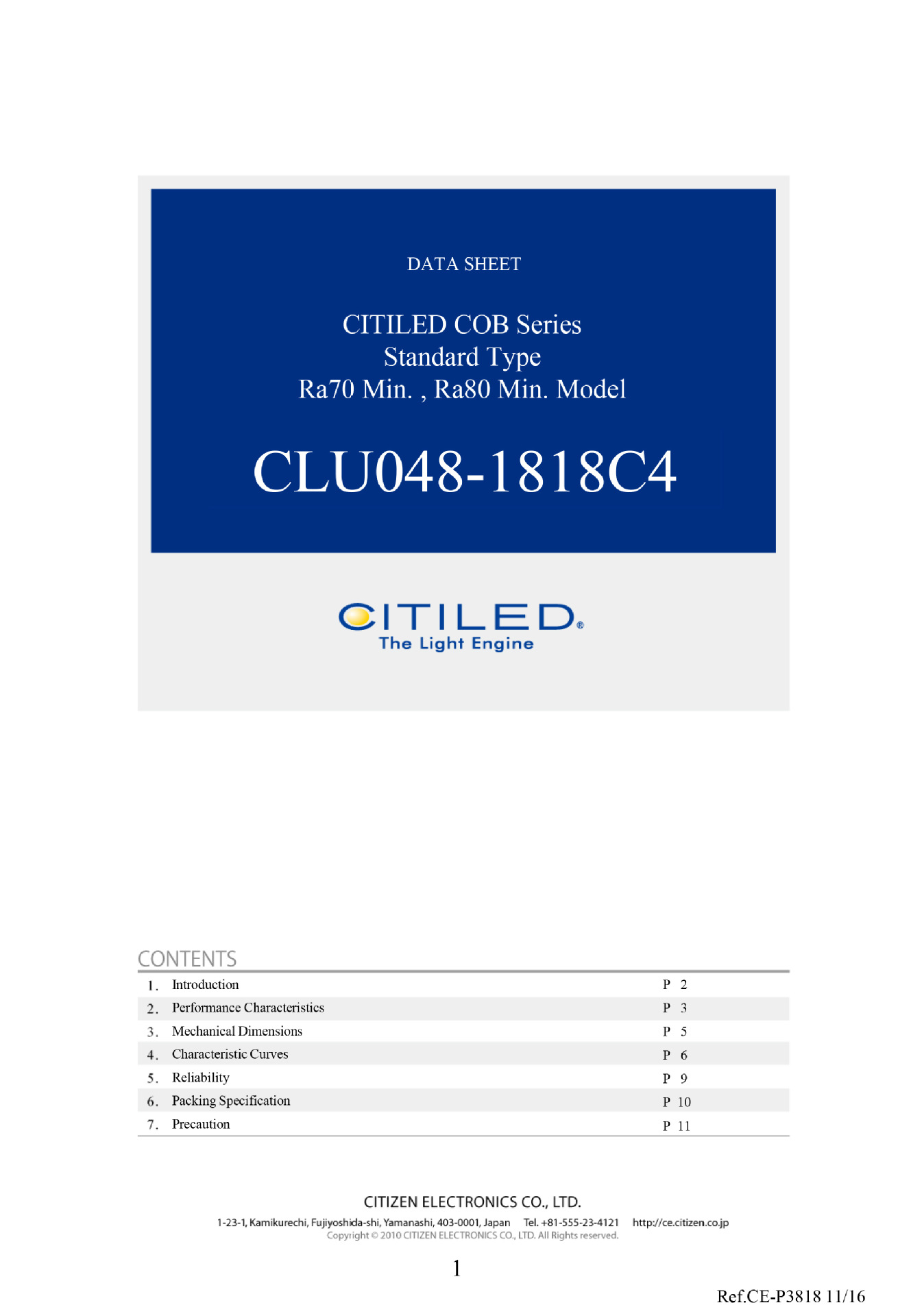 西铁城舞台灯摄影灯光源CLU048-1818C4高显指LED灯珠显指Ra大于97-阿里巴巴