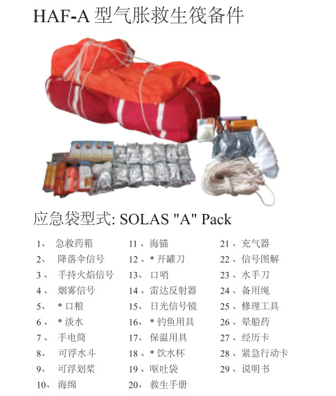 厂家直供HAF-A型抛投式气胀救生筏HAF-A10抛投式救生筏6人到25人-阿里巴巴