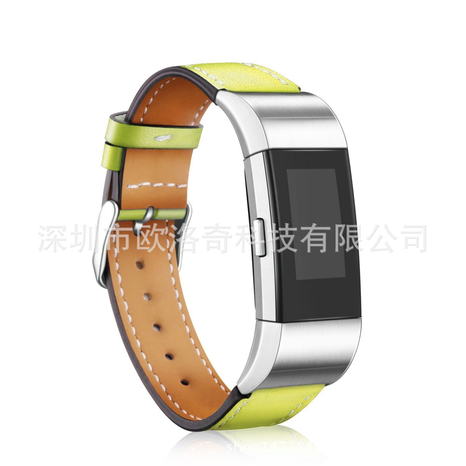 适用于Fitbit Charge2表带运动心率智能手表真皮单圈皮带手表配件-阿里巴巴