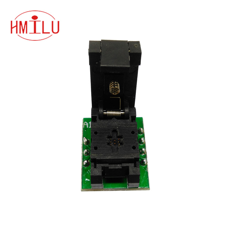 HMILU厂家DFN6-0.65mm探针烧录座2*2MLP6编程座 WSON6芯片测试座-阿里巴巴