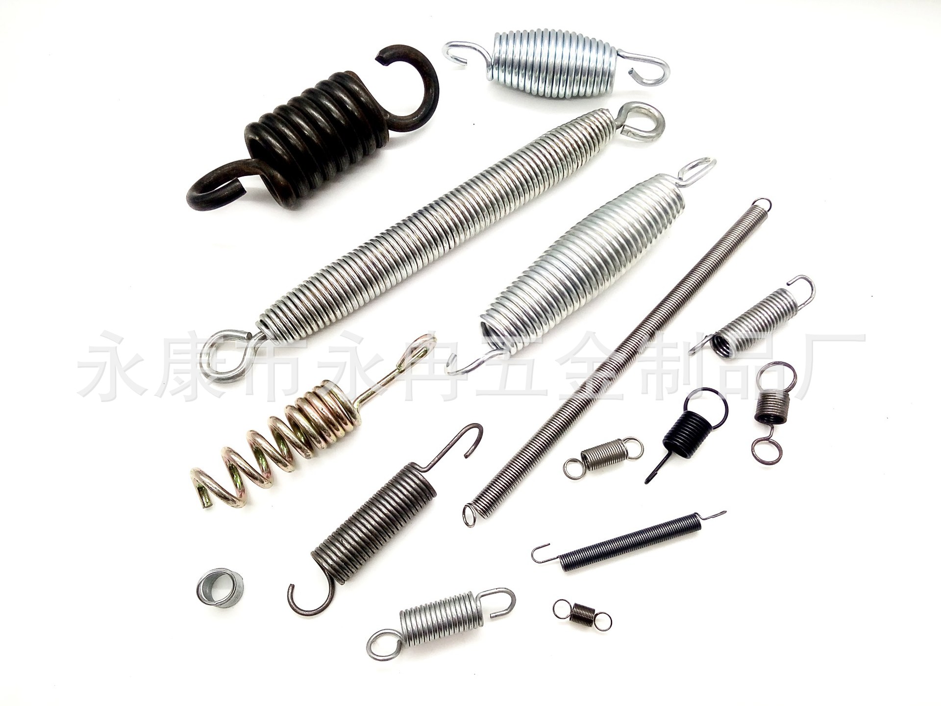加工拉簧精密刹车弹簧钢拉伸弹簧 双钩蹦床汽车开关拉力弹簧-阿里巴巴