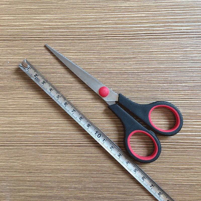 Rubber plastic scissors stainless steel business office scissors ...