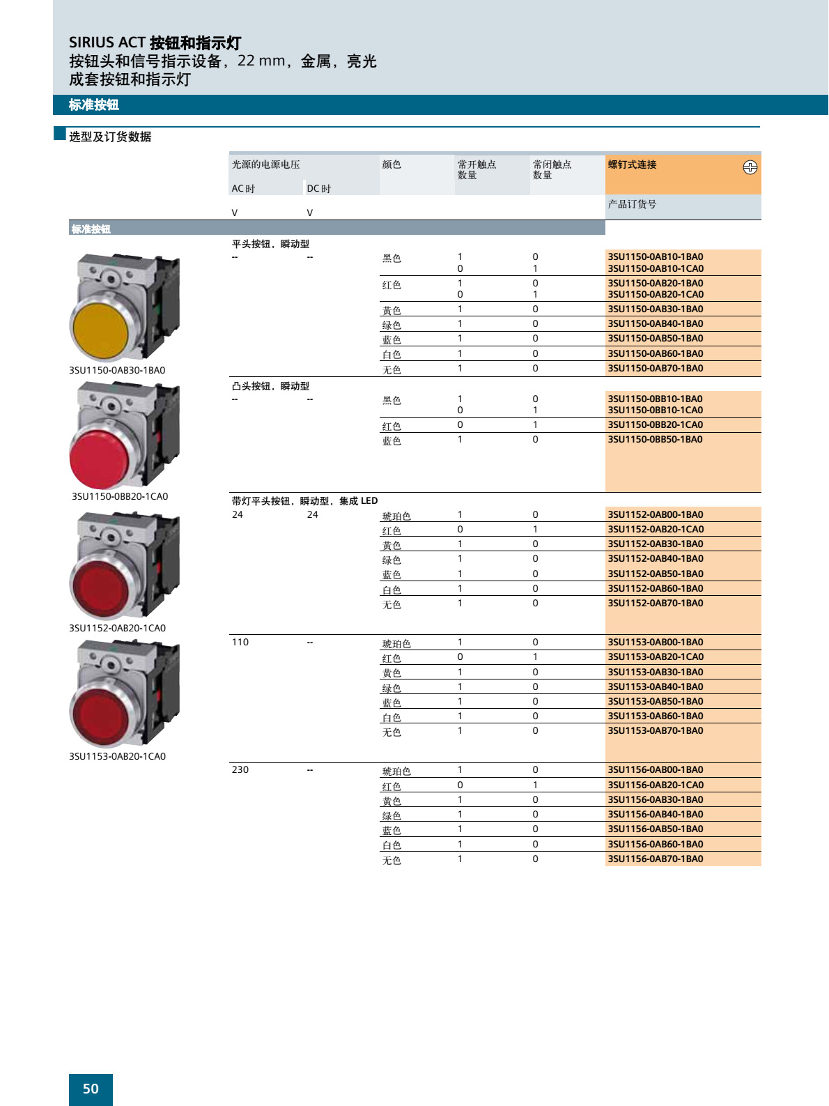 SIEMENS 西门子3SU1801-0AA00-0AC2圆形按钮 22MM瞬动型-阿里巴巴