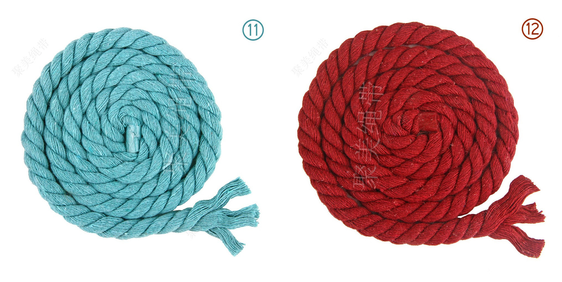 【二十六】现货8mm粗彩色三股棉绳 8毫米粗棉线 装修装饰绳子-阿里巴巴