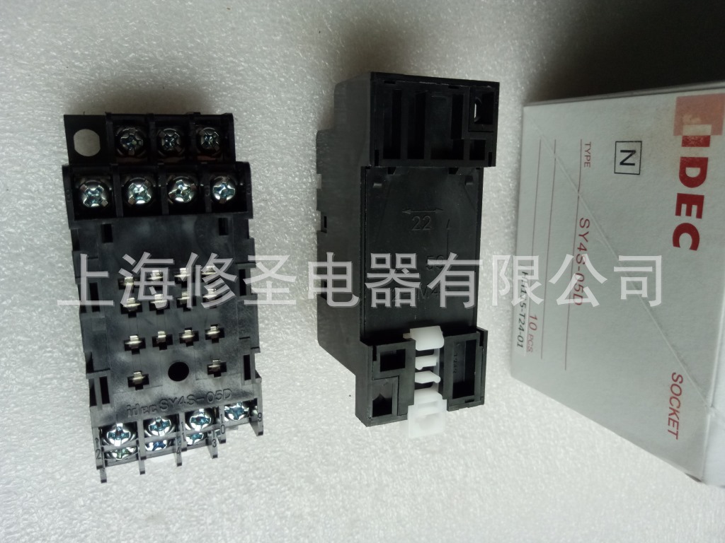 优惠正品IDEC底座SY4S-05D原装和泉14脚插座适配RY4S/RU4S继电器-阿里巴巴