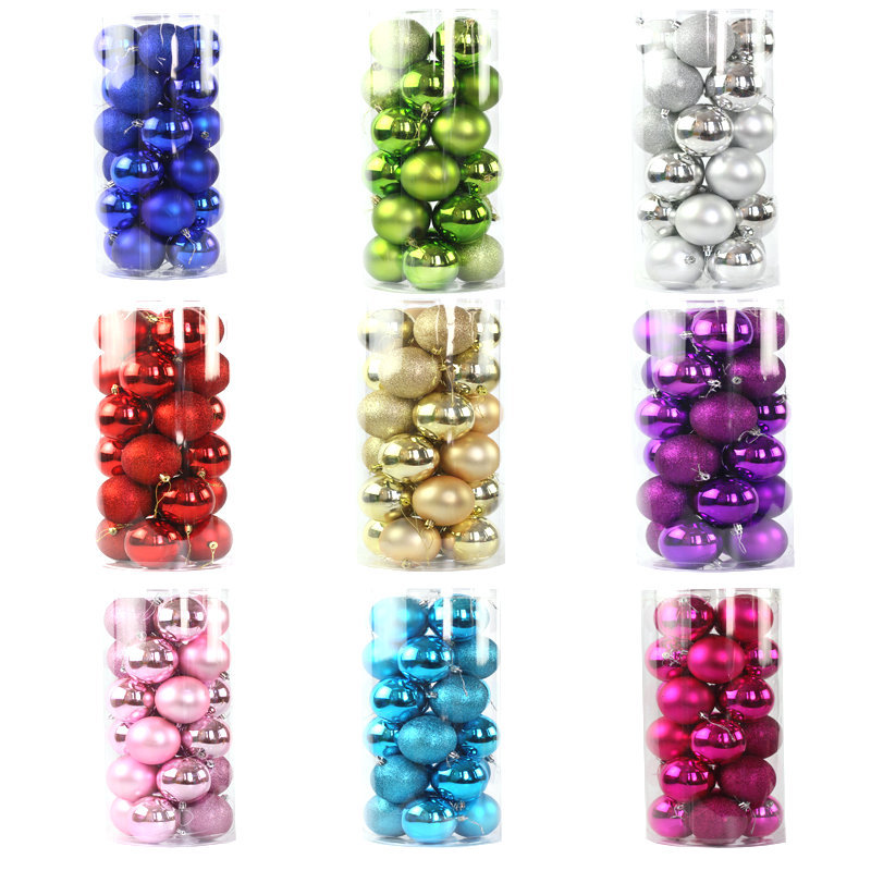 Christmas color ball electroplating ball Christmas ball bright light ...