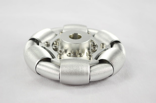 100mm铝全向轮（omni directional wheels)单片90°铝轮 14179S-阿里巴巴