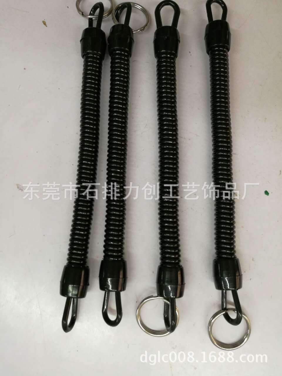 厂家供应环弹簧绳 登山扣弹簧绳 手机挂绳 弹簧钥匙链 渔具失手绳-阿里巴巴