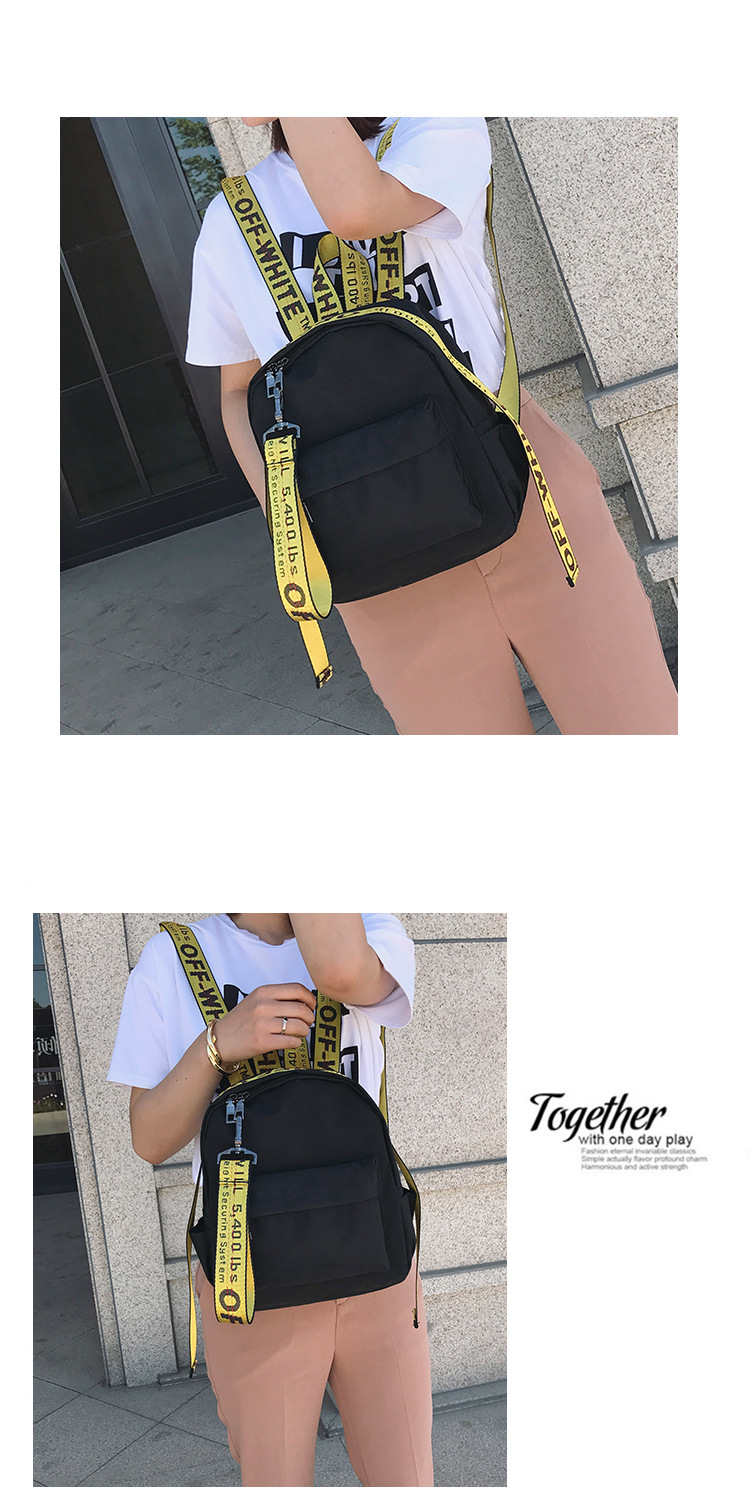 Off White Backpack Yellow | semashow.com