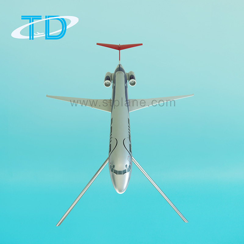 新款航模树脂多米尼克航空MD-83 120cm大型落地展览飞机模型-阿里巴巴