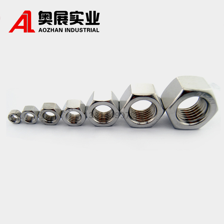 厂家直销 现货大量批发304/316不锈钢六角厚螺母 GB6170 M2~M64-阿里巴巴