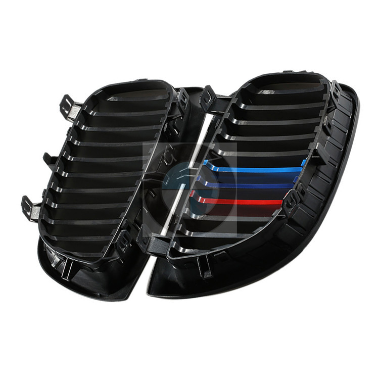 适用于宝马1系中网改装E87 04-07年120i 130i 哑黑M版中网格栅-阿里巴巴