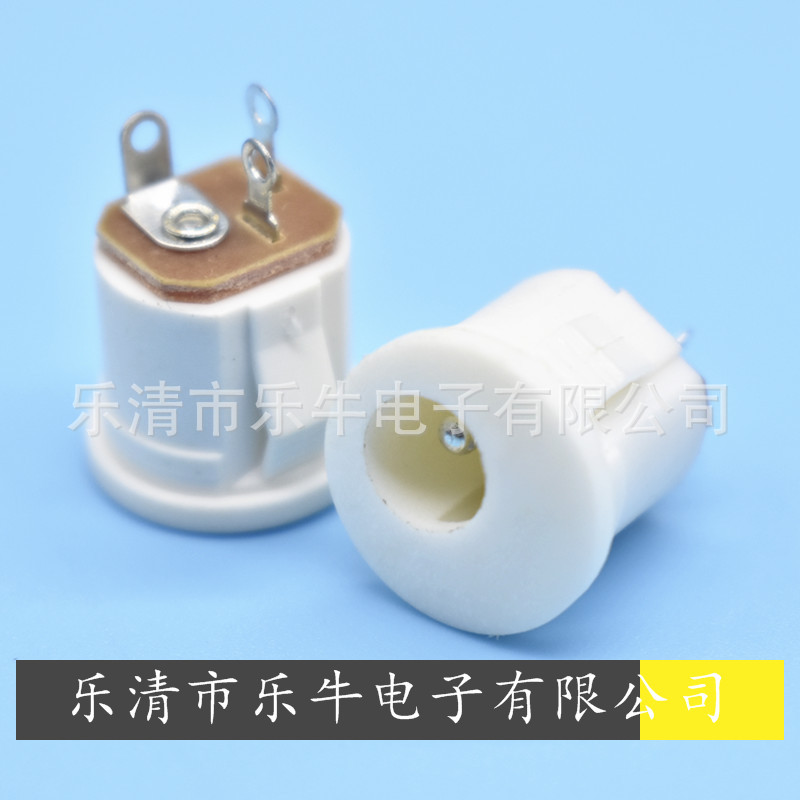 DC电源插座DC-025 无螺纹DC插座5521 5525 DC金属头直脚插座-阿里巴巴