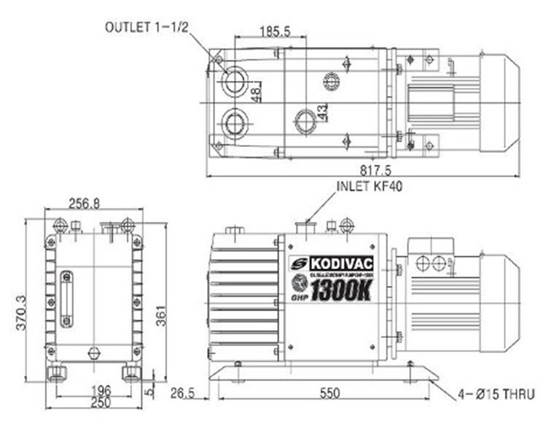 韩国大亚真空泵GHP-1300K维修 韩国大亚1300K旋片真空泵-阿里巴巴