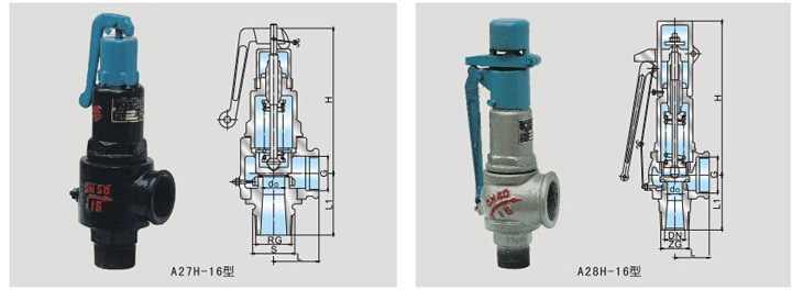 罗浮品牌 厂家供应 A28W-16P 蒸汽锅炉 304不锈钢安全阀泄压阀-阿里巴巴