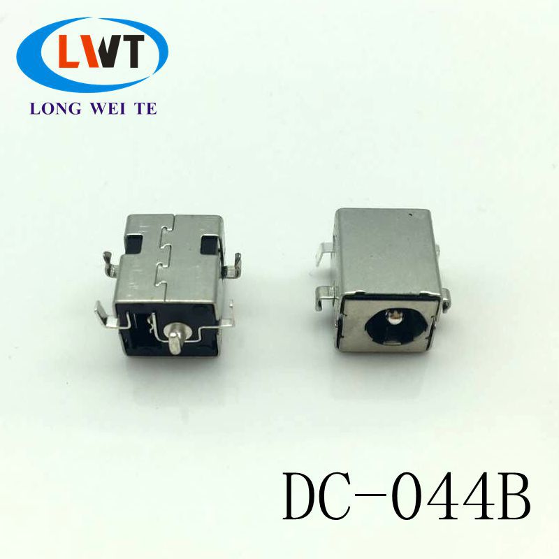 DC插座5.5*2.1 DC044B 5脚插件 沉板式笔记本接口 直流电源插座-阿里巴巴