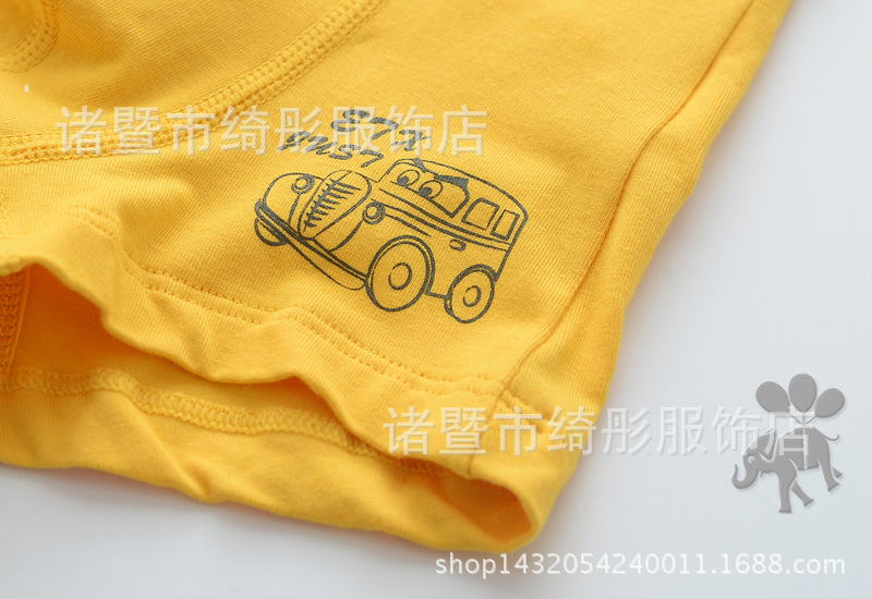 5条装ETX JUST印花 儿童内裤棉男童内裤大童男孩儿童宝宝平角裤-阿里巴巴