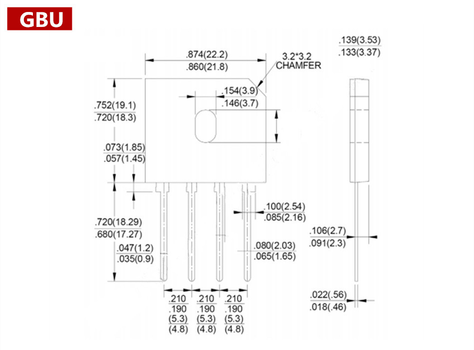 奥德利 整流桥 GBU810 8A1000V DIP4 扁脚桥堆 进口芯片 厂家生产-阿里巴巴