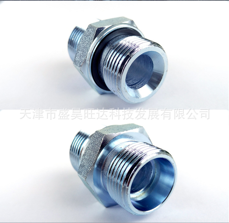 液压接头 24度锥标准卡套管接头过渡接头公制ED圈密封 1DM/1CM-WD-阿里巴巴