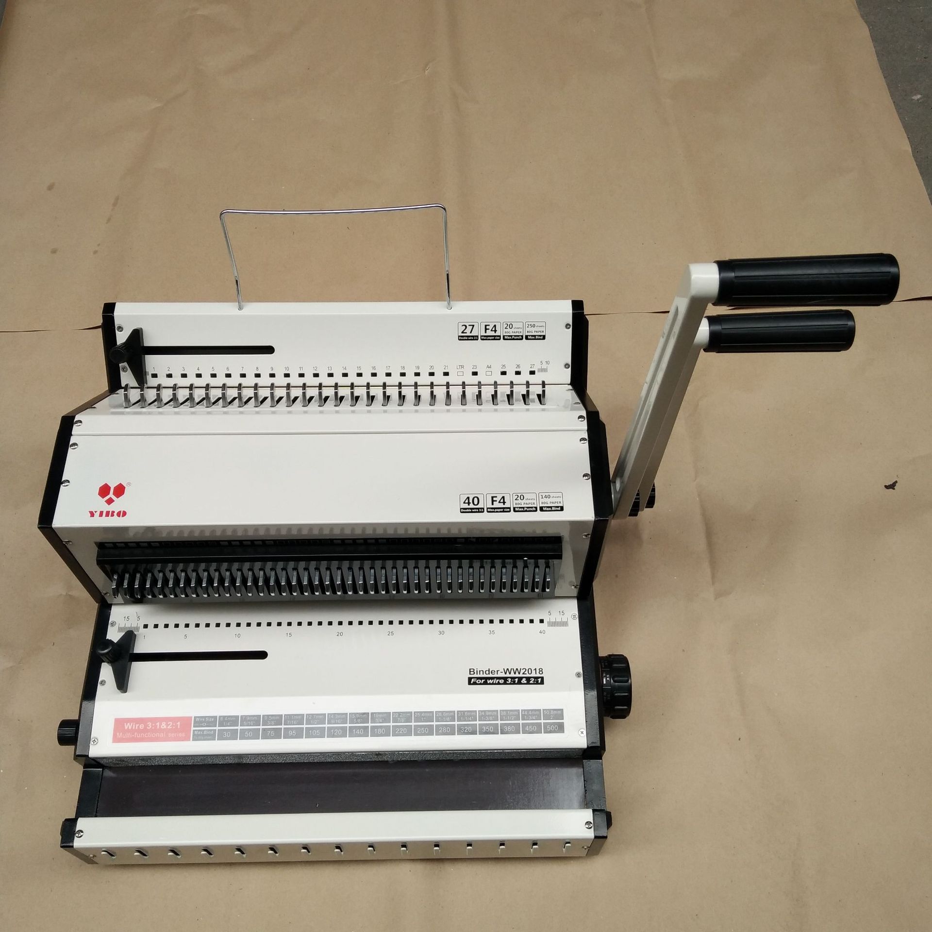 YO圈装订打孔机3:1双线铁圈多功能装订机2:1台历圈手动冲孔器34孔-阿里巴巴