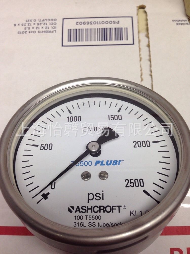 雅斯科Ashcroft T5500 不锈钢压力表 - 压力表 - 上海怡磬贸易有限公司