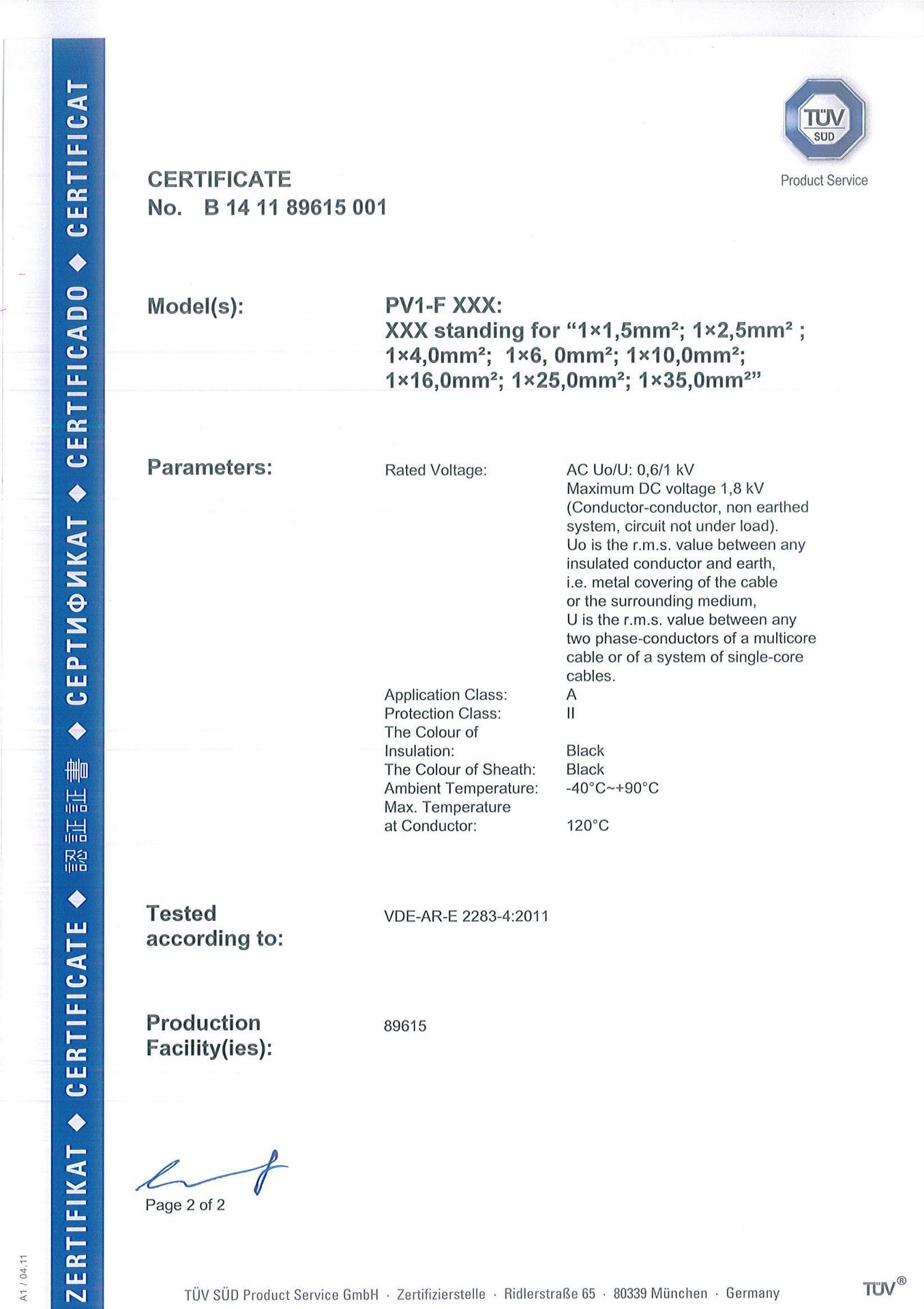 太阳能直流光伏电缆4平方 PV1-F 1*4 厂家直销 TUV认证-阿里巴巴