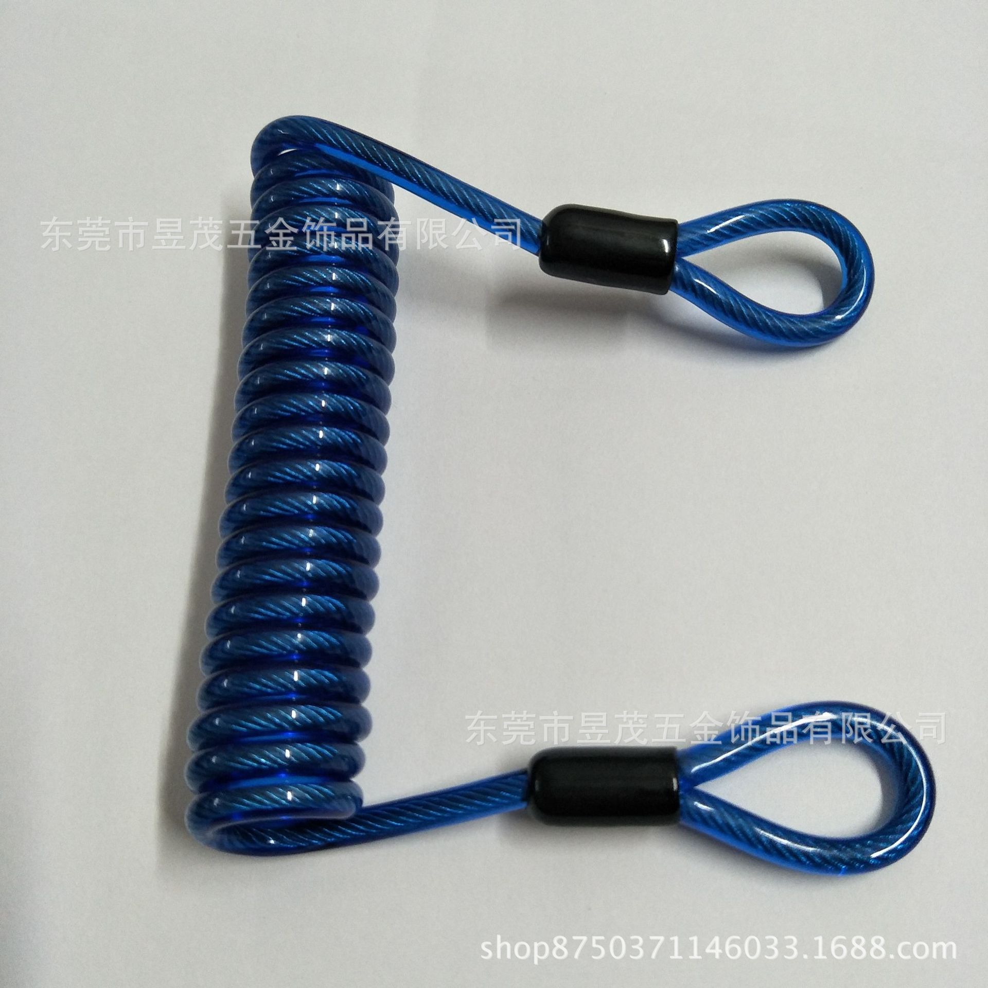 专业生产彩色保胶弹簧绳 包芯弹簧拉锁绳 潜水失手绳 尺寸可生产-阿里巴巴