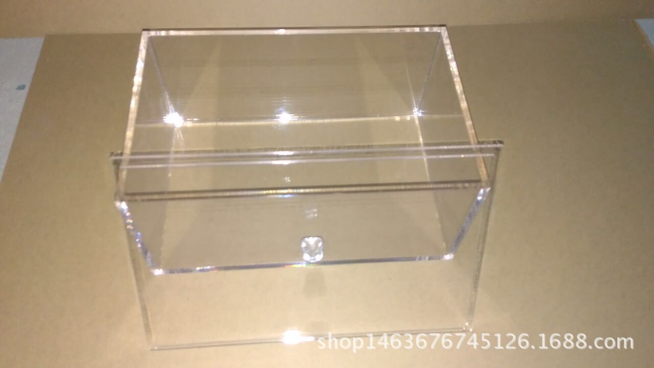 成都厂家高透明亚克力盒子 有机玻璃盒子 亚克力带合页翻盖盒-阿里巴巴