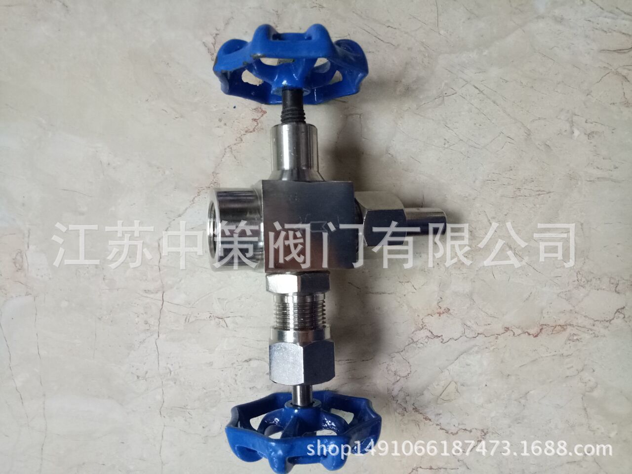 J19W-160P不锈钢压力表三通针型阀 SS304压力表针型阀 DN6 10 15-阿里巴巴