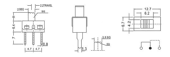 拨动开关SS12D10G5 SS-12D10 2档3脚 柄高5MM 3A/250V 滑动开关-阿里巴巴