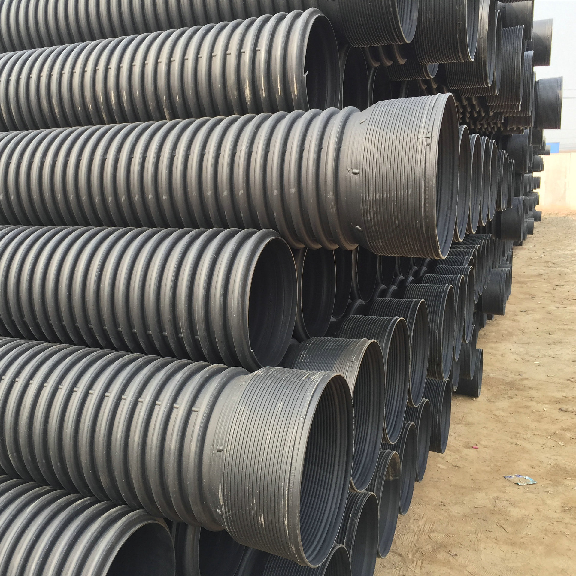 甘南地区批发PE管材 排污双壁波纹管 DN500聚乙烯pe波纹管价格-阿里巴巴