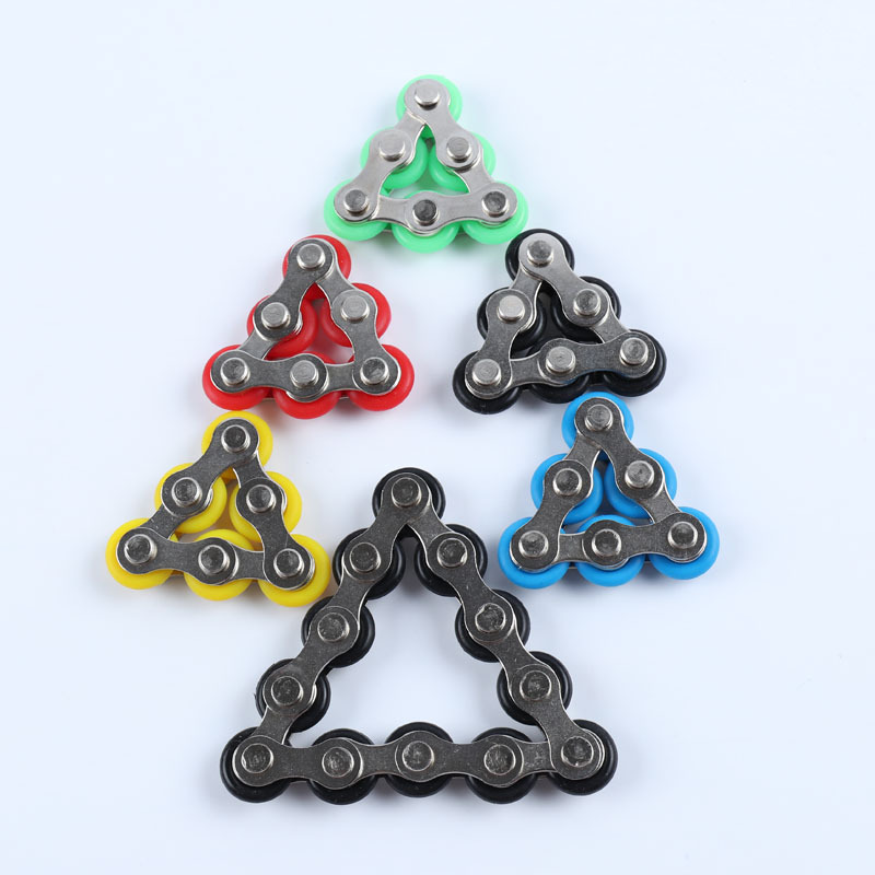 6节 Key Ring Fidget toy 缓解压力发泄玩具自行车减压链条-阿里巴巴