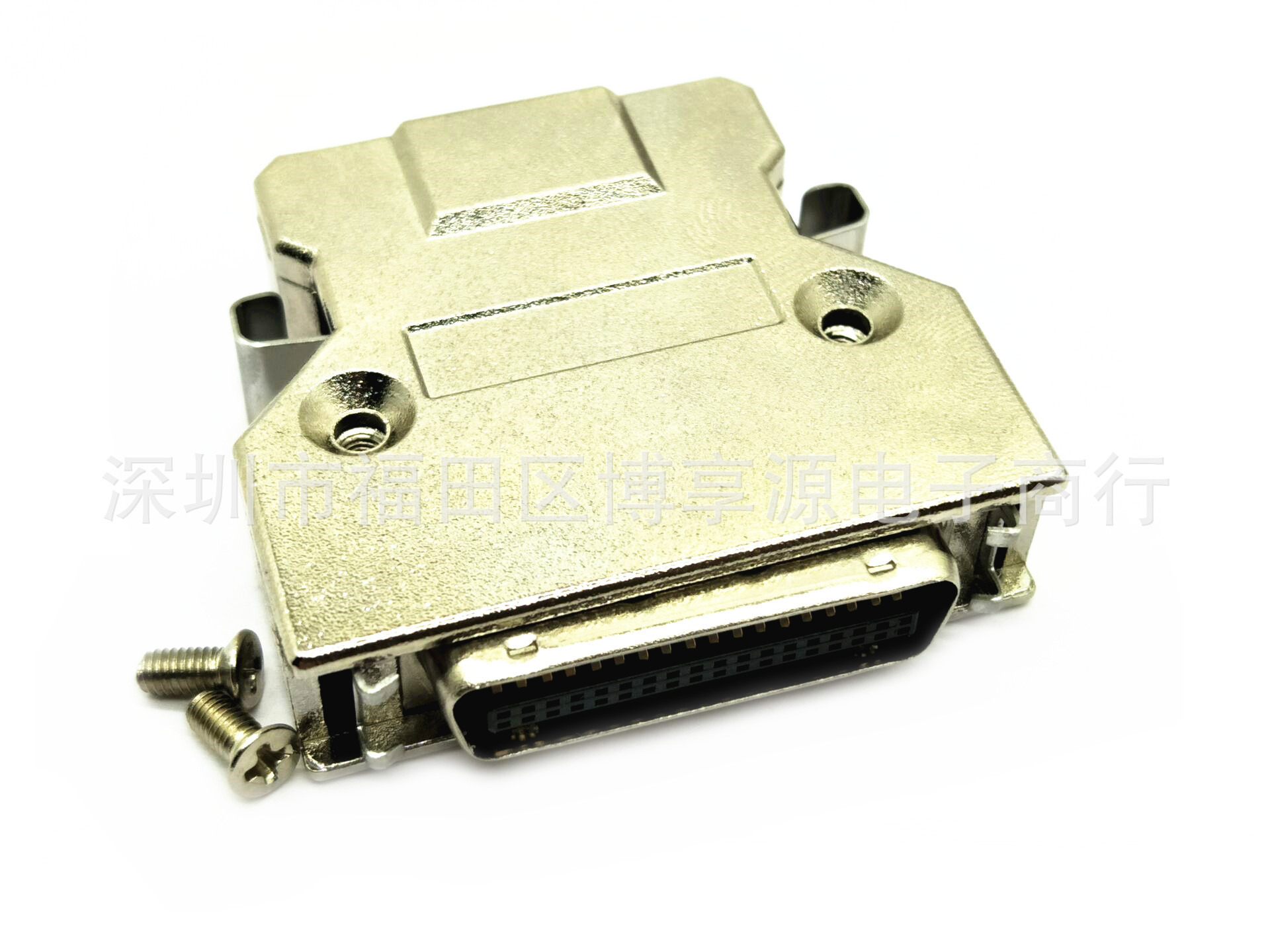 SCSI插头 SCSI-36P 公头 弹片式 卡扣 金属铁外壳 焊线式 36P公头-阿里巴巴