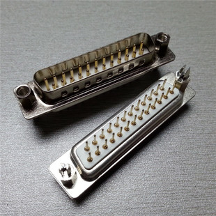 dp25针插头 优联康3.5版D-SUB(DP)25PIN直插连接器 db25针公插座-阿里巴巴